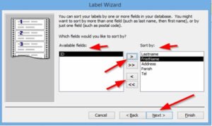 How to create Labels in Access?