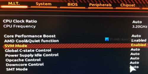 Windows does not Boot after Hypervisor Platform is Enabled