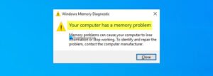 Fix Your computer has a memory problem on Windows 11/10
