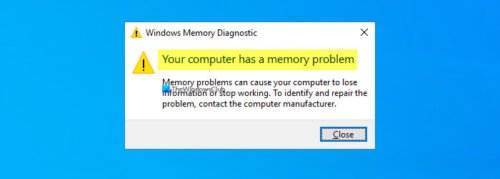 Fix Your computer has a memory problem on Windows 11/10