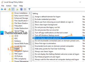 Hide Network icon on Sign-in screen and Lock screen in Windows 11