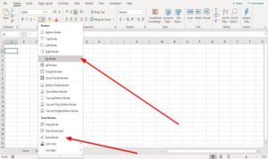 How to add or remove Cell Borders in Excel