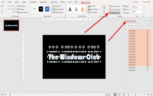 Create Particle Text effect or Explosion animation in PowerPoint