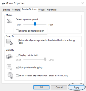 How to disable Mouse Acceleration in Windows 11