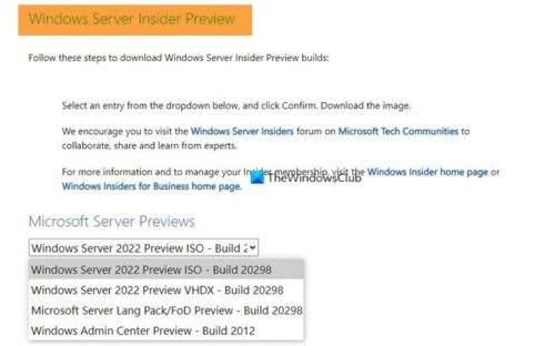 Where to download Windows Server Insider Preview Builds?