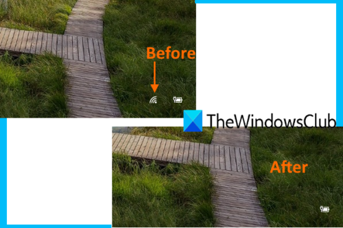 Hide Network icon on Sign-in screen and Lock screen in Windows 11