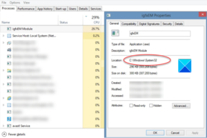 igfxEM module has stopped working error in Windows 11/10