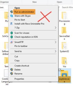 How to run Explorer elevated in administrator mode in Windows 11