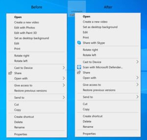 Remove Edit with Photos and Edit with Paint 3D from Context Menu