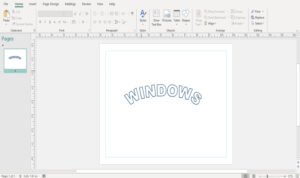 How to change the shape of WordArt Text tool in Publisher