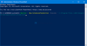 Delete or Create a Scheduled Task with PowerShell in Windows 11