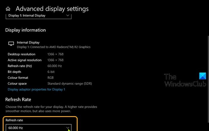 Advanced Display Settings not showing in Windows 11/10 Advanced Display Settings not showing in Windows 11/10