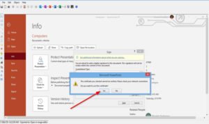 How to create and insert Digital Signature in PowerPoint presentation