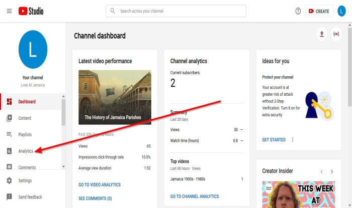 How to use YouTube Analytics to check channel performance | Harsha