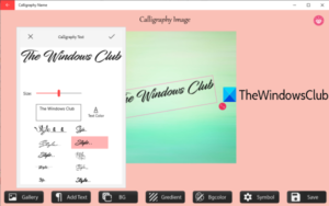 Best free Calligraphy software for Windows 11/10