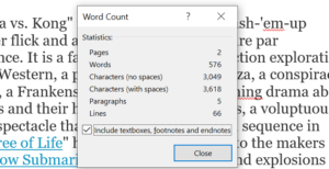 How to check word count in Word and PowerPoint
