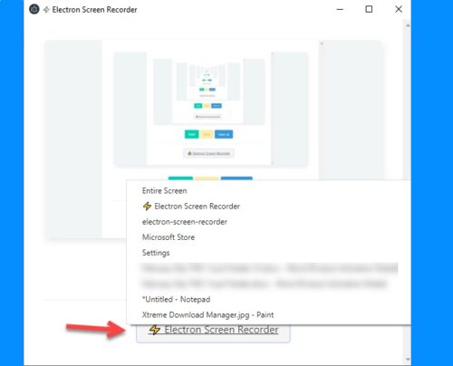 Electron Screen Recorder for Windows 11/10