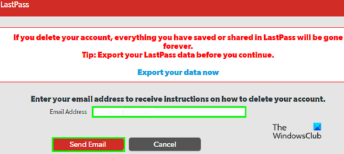How to delete Your LastPass Account