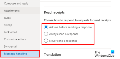 How to enable and request Delivery or Read Receipt in Outlook