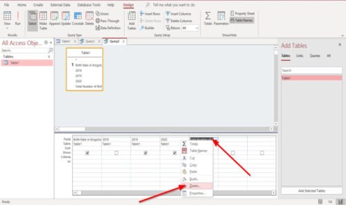 How to create Calculated Fields in Access