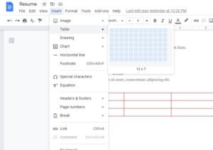 How to add and edit Tables in Google Docs the easy way