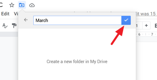 How to create a folder in Google Docs and access it