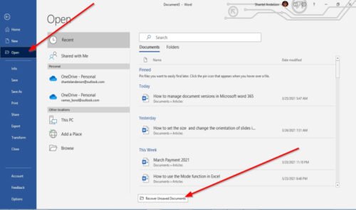 How to manage Document Versions in Word