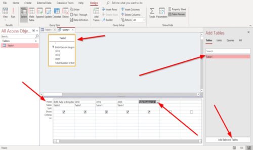 How to create Calculated Fields in Access