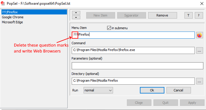 PopSel is a pop-up Menu Launcher for Windows PC