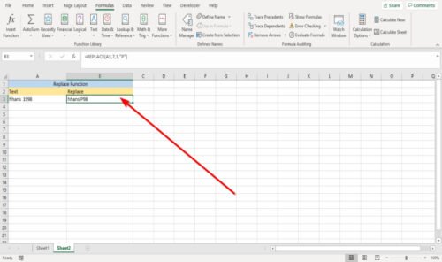 How to use Substitute and Replace Functions in Excel