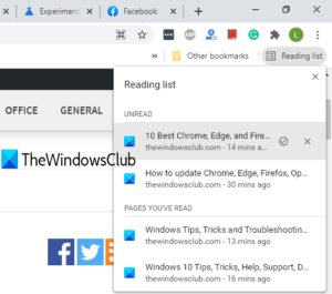 How to enable and use Reading List in Google Chrome