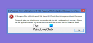 Fix Side-by-side configuration is incorrect error in Windows 11/10