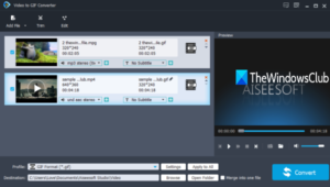 Best free Video to GIF maker software for Windows PC