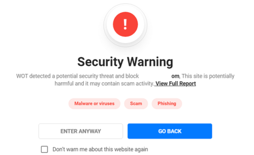 WOT browser extension will tell you which sites are safe to visit