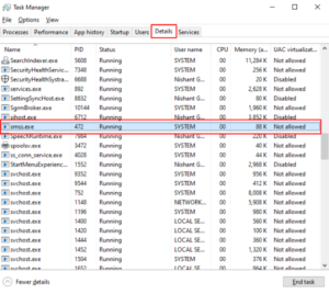 What is SMSS.exe Process in Windows? Displays High CPU usage