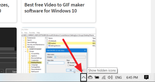 How to show Taskbar in Full-Screen mode on Windows 11