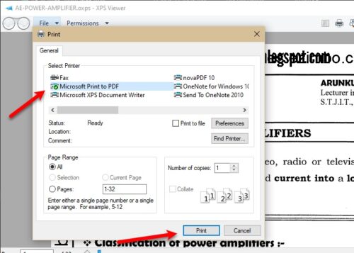 How to convert OXPS File to PDF