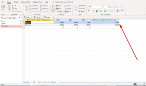 How to create Calculated Fields in Access