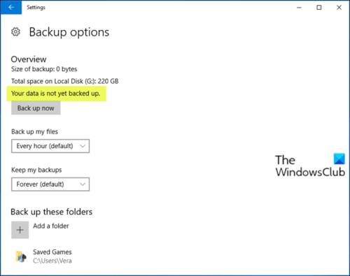 How to reset File History in Windows 11/10