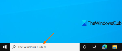 How to change Search box text in Windows 10