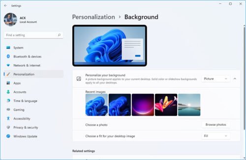 How to change Theme, Lock Screen & Wallpaper in Windows 11