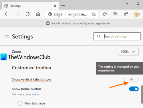 How To Disable Vertical Tabs In Microsoft Edge Using Registry
