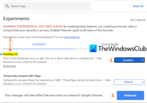 How to enable and use Reading List in Google Chrome