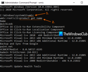 How to uninstall a program using Command Prompt in Windows 11
