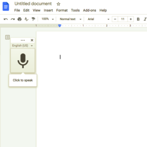 How to setup and use Voice Typing in Google Docs