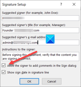 How to create a Digital Signature in Excel