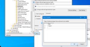 How to prevent users from installing Extensions in Google Chrome