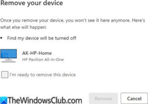 How to remove a Device from Microsoft Account