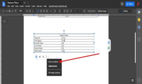 How to Rotate and Color a Table in Google Docs