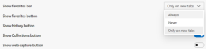 How to manage Favorites in Microsoft Edge browser